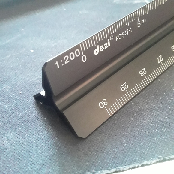 DEZI | Office | Dezi Aluminum Alloy Triangular Ruler Straight Ruler ...